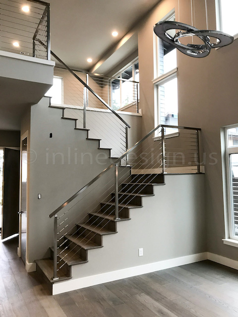 An Optimized Stainless Steel Cable railing in Washington – Inline Design